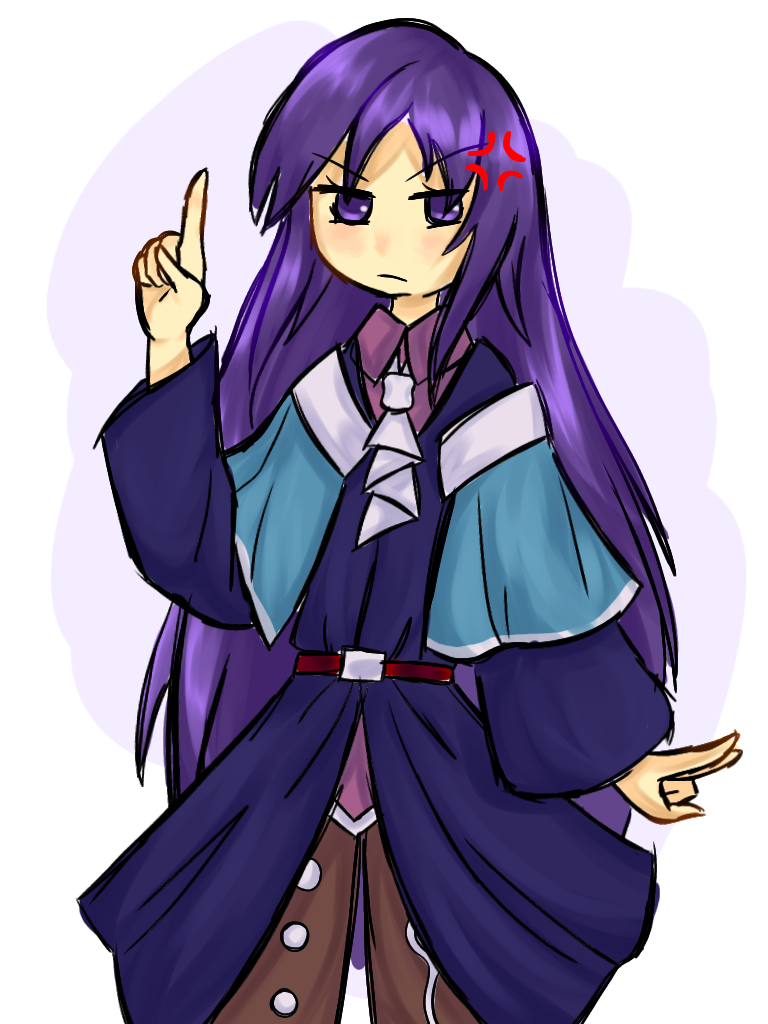 Safebooru - 1boy androgynous angry belt blue coat blue sleeves brown ...