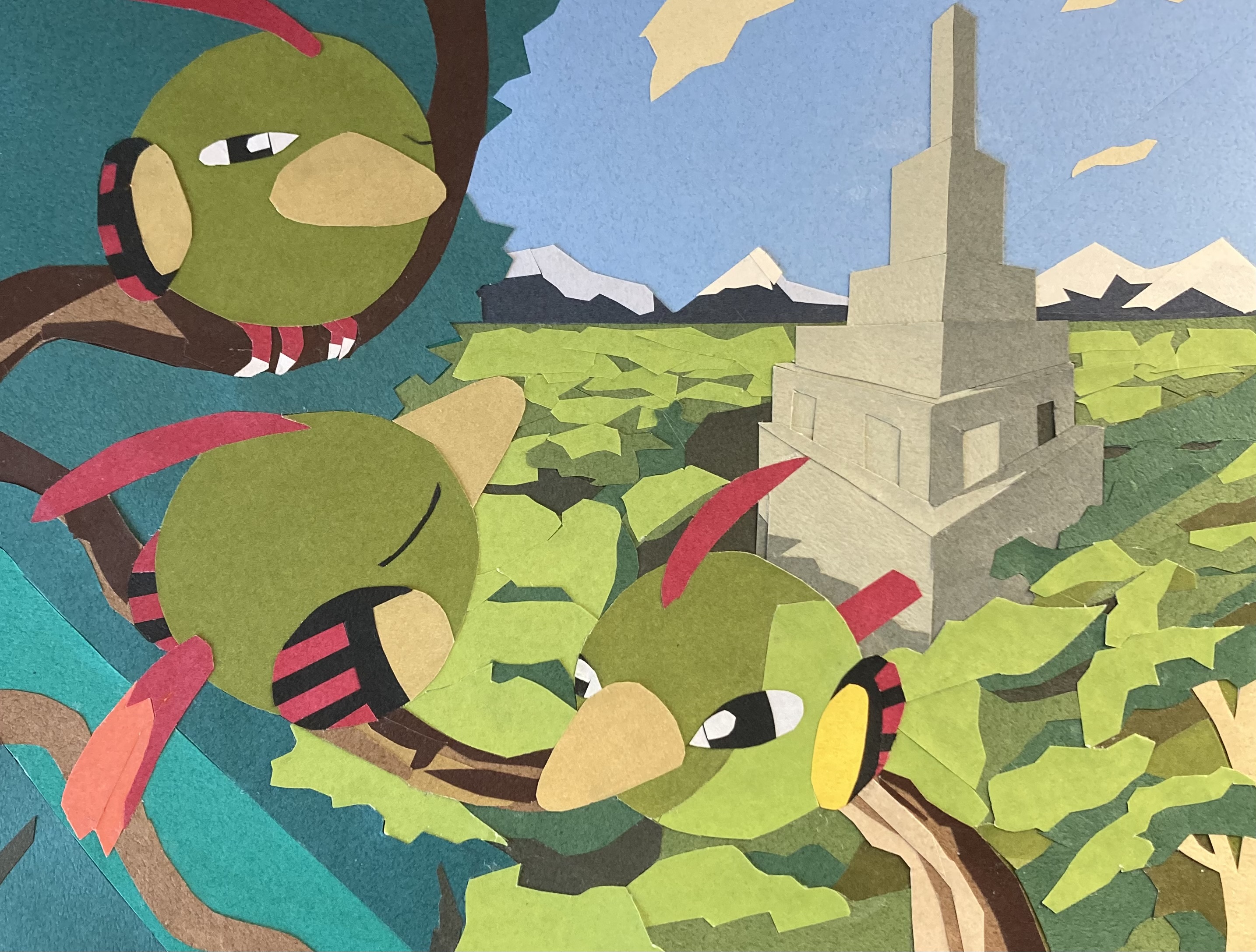 Safebooru - animal focus bird black eyes blue sky claws closed eyes ...