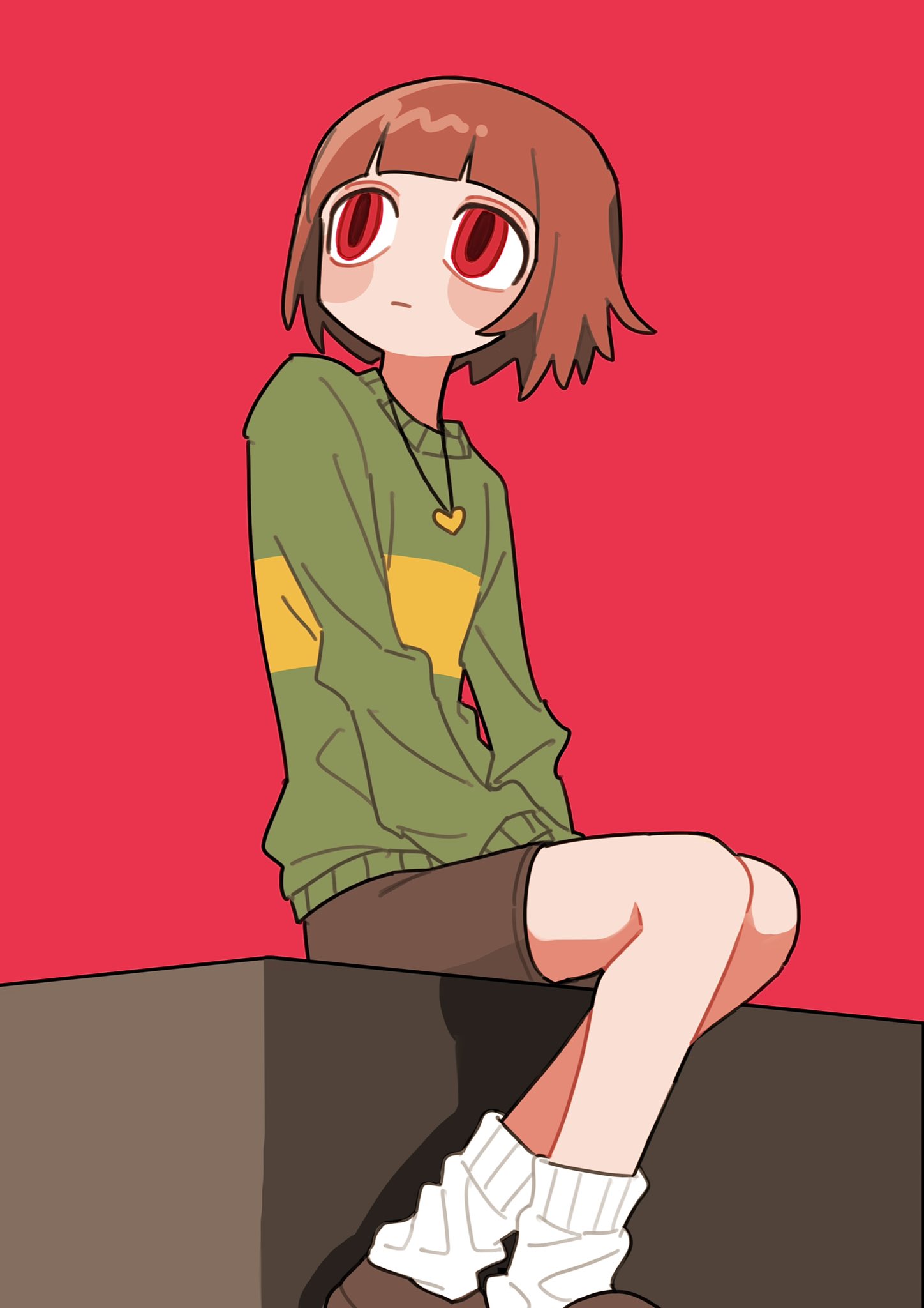 Safebooru - 1other androgynous blunt bangs blush stickers brown hair ...