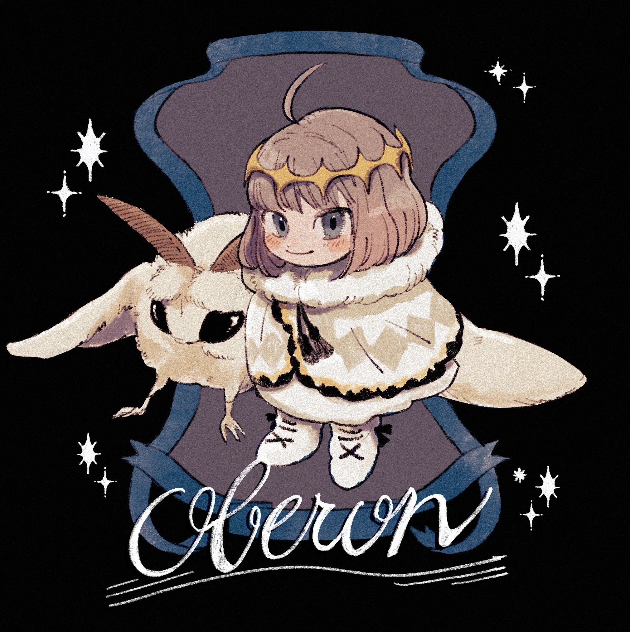 Safebooru - 1boy blue eyes blush boots bug character name chibi closed mouth diamond hairband ...