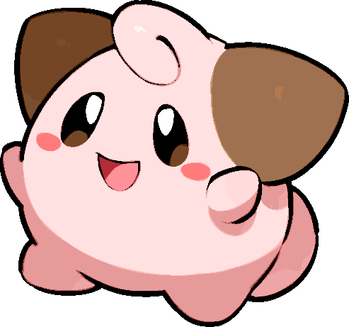 Safebooru - animal focus arms up brown eyes chibi chibi only cleffa ...