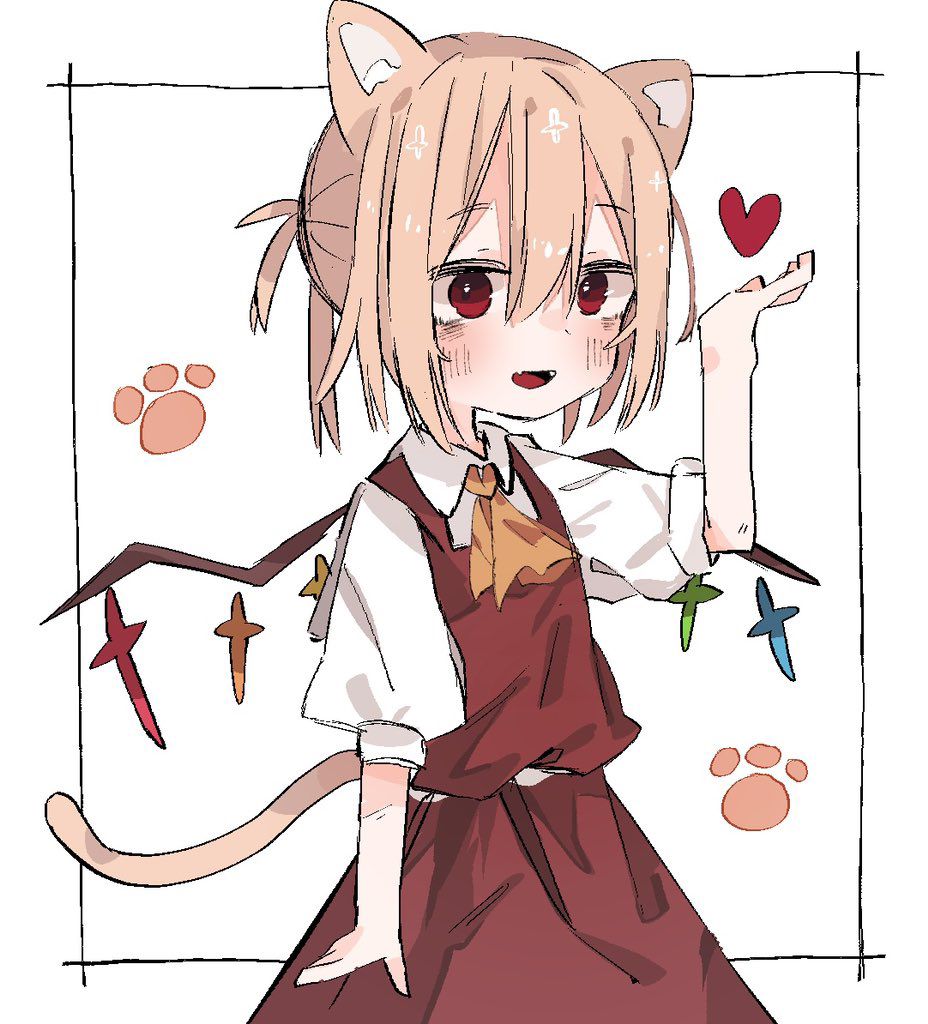 Safebooru - 1girl animal ears ascot blonde hair cat ears cat girl cat ...