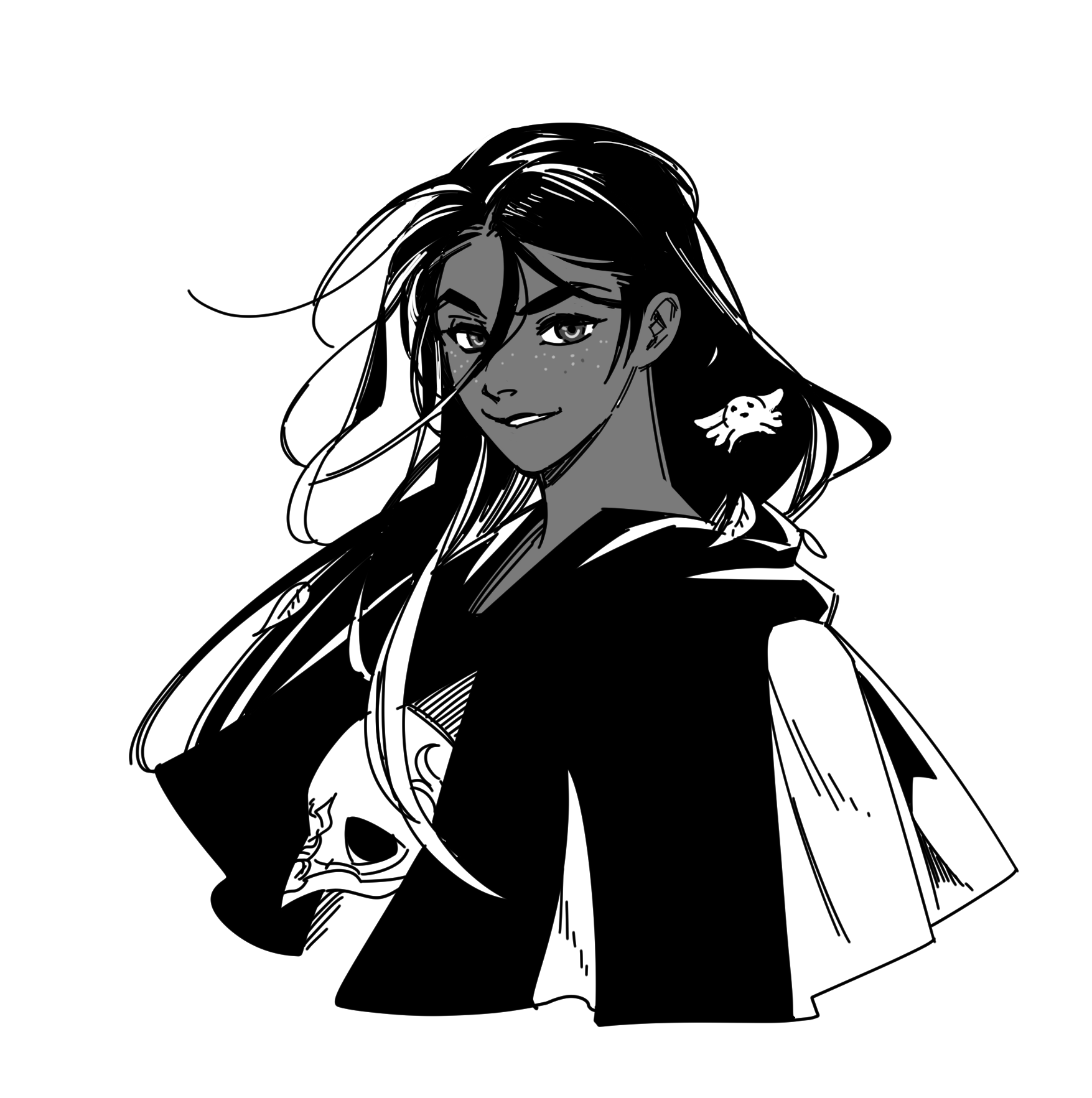 Safebooru - 1girl 5altybitter5 axolotl dark-skinned female dark skin ...