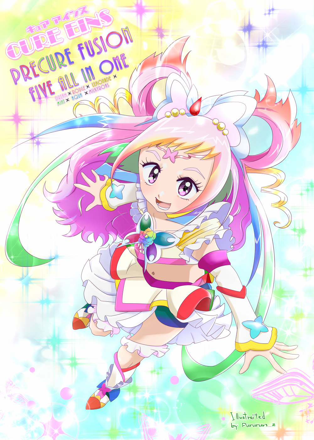 Safebooru - cure cure aqua cure dream cure lemonade cure mint cure ...