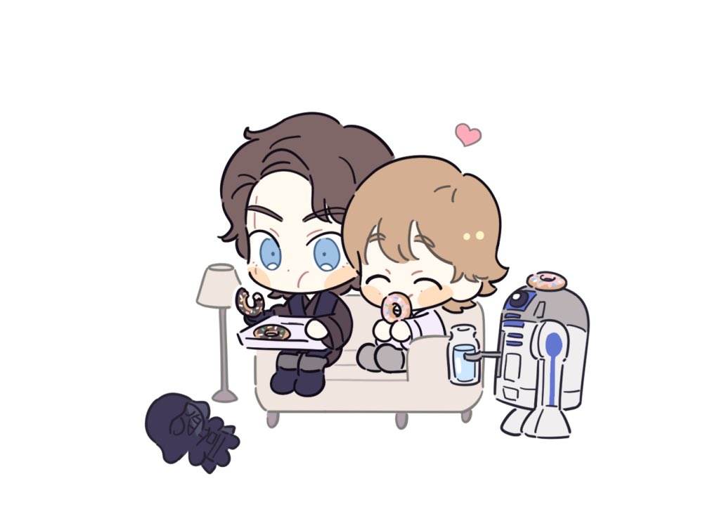 Safebooru - 2boys anakin skywalker blue eyes blush stickers character ...