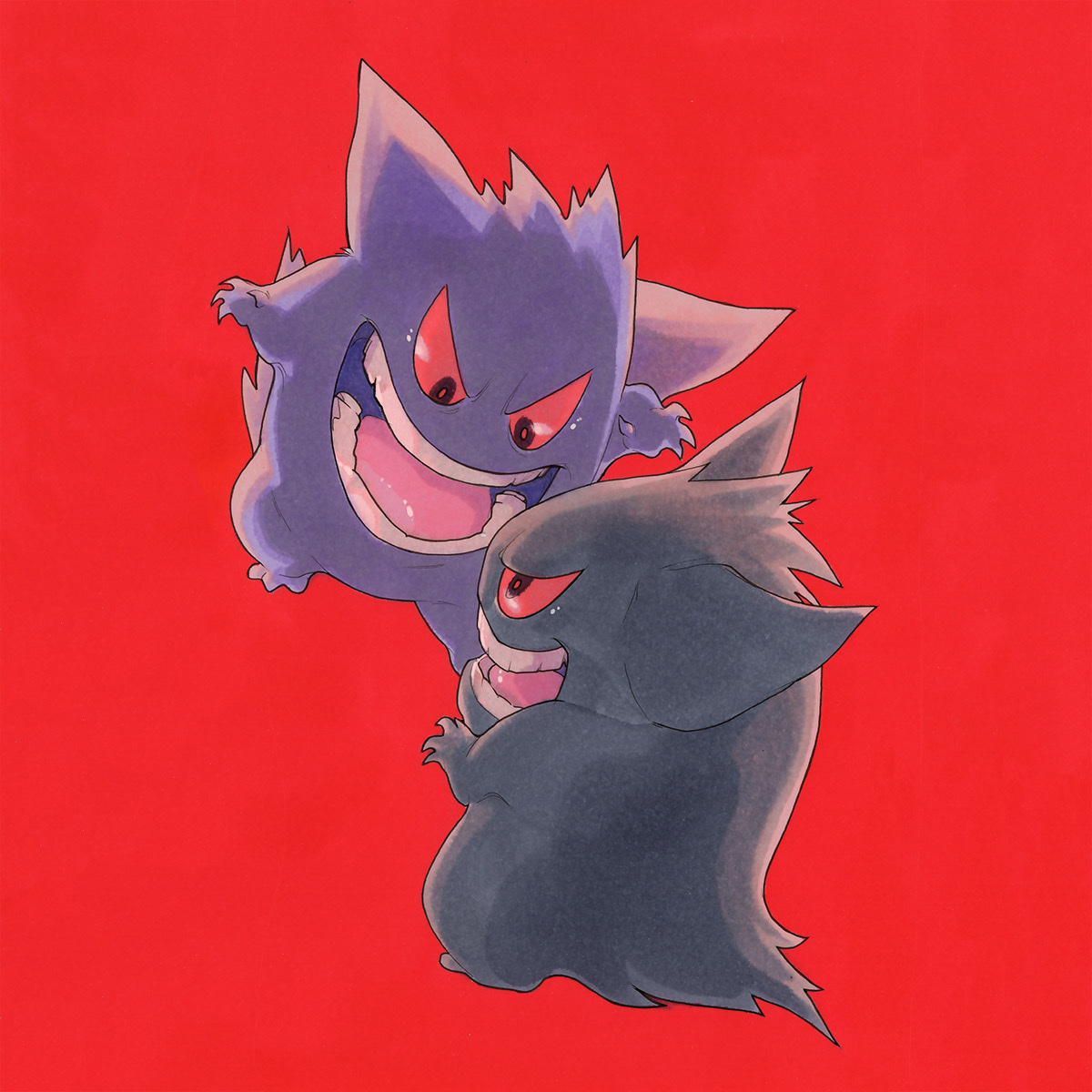 Safebooru - alternate color black eyes colored sclera fleebites gengar ...
