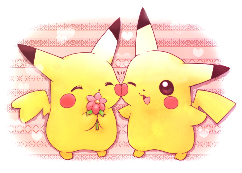 Safebooru - closed eyes flower heart heart tail holding holding flower ...