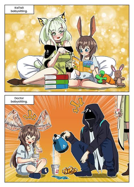 Safebooru - 1boy amiya (arknights) arknights cat ears doctor (arknights) kal'tsit (arknights ...