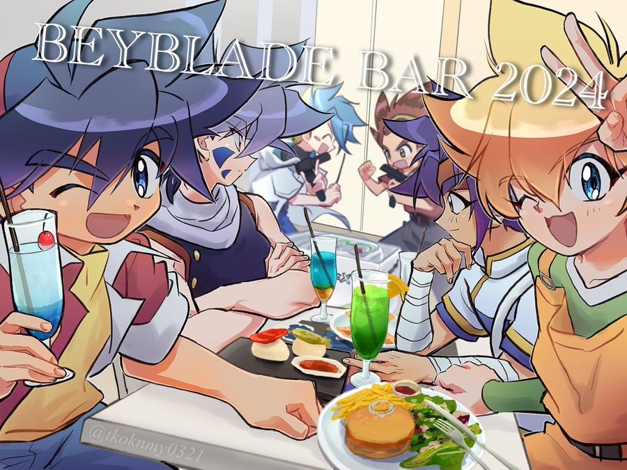 Safebooru - 6+boys beyblade x black hair black jacket blonde hair blue ...