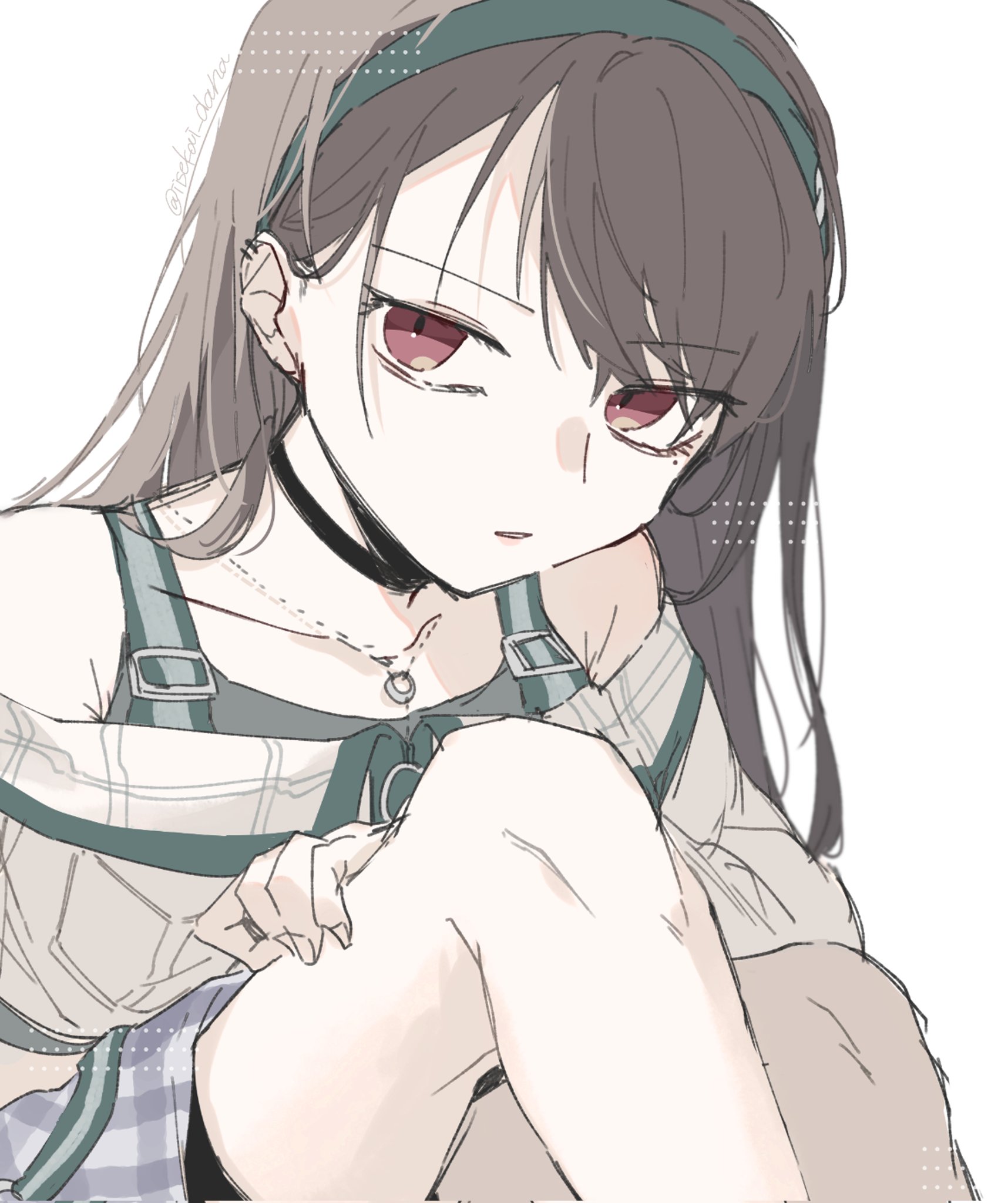 Safebooru - 1girl bang dream! bang dream! it's mygo!!!!! bare shoulders black choker blue ...