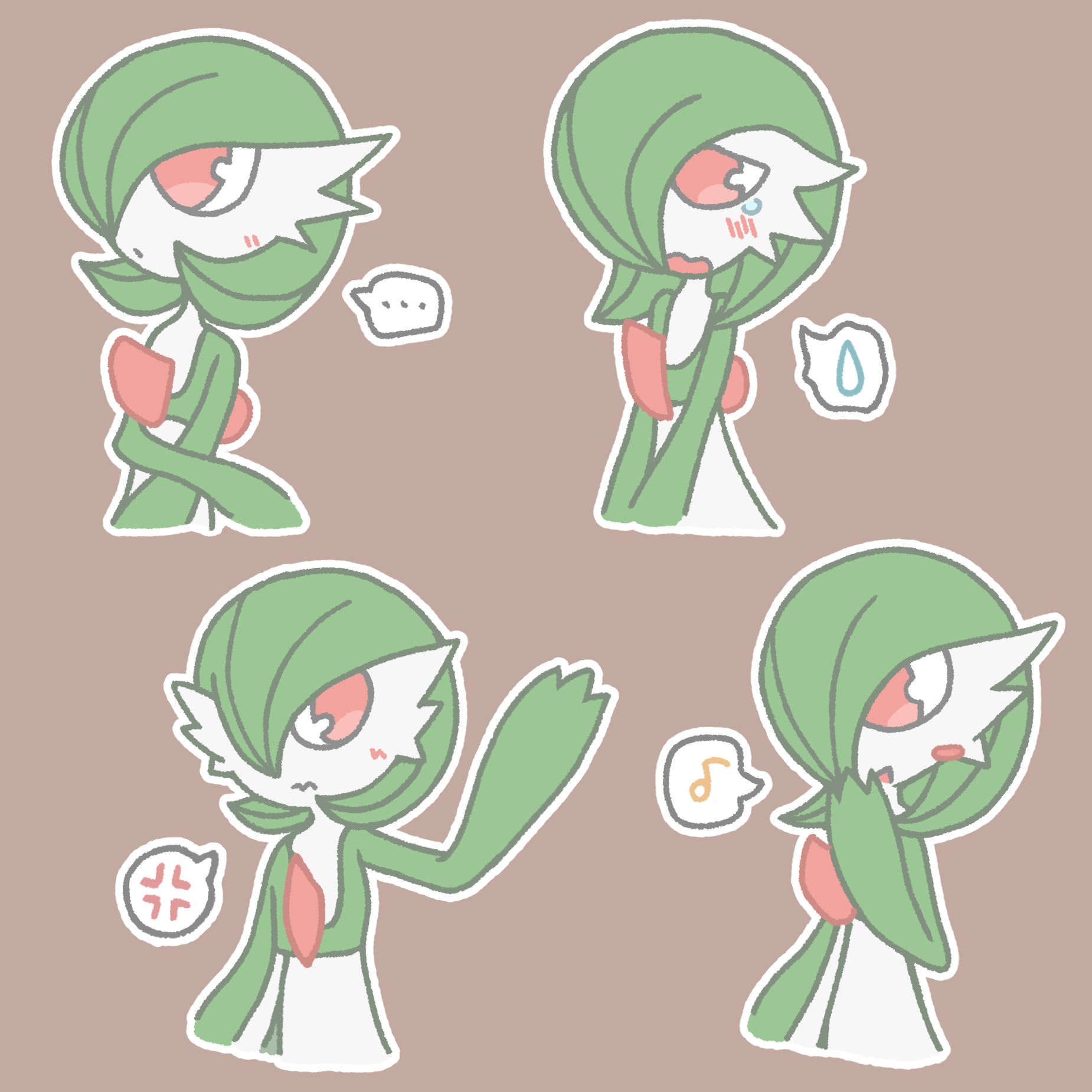 Safebooru - ... 1girl anger vein annoyed arm at side averting eyes blush blush stickers bob cut ...