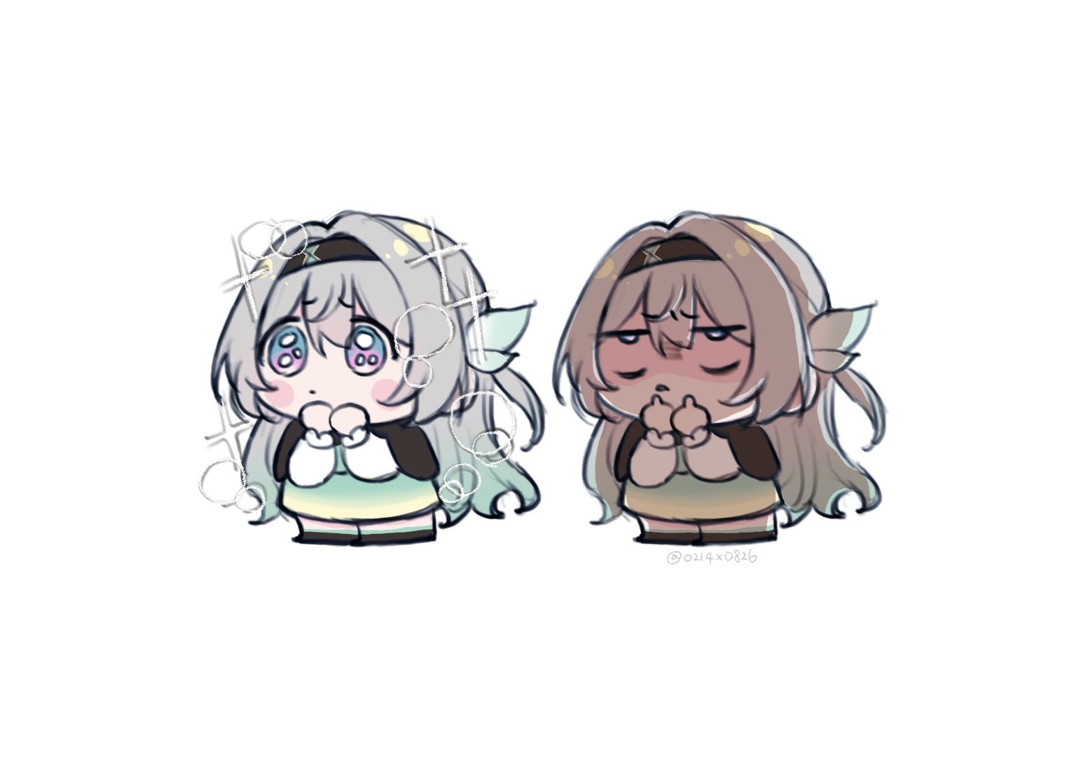 Safebooru - 0214x0826 1girl chibi chibi only double middle finger ...