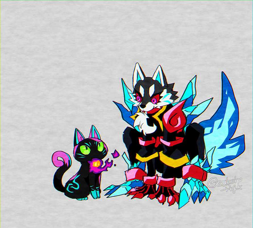 Safebooru - all fours animal focus blue sclera body fur cat colored ...