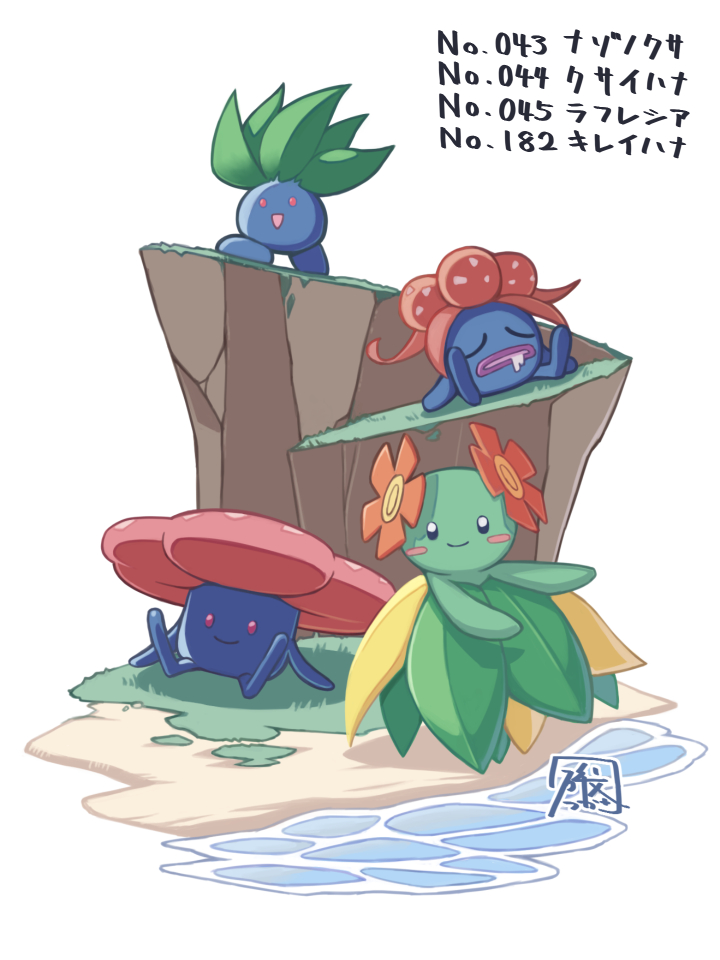 Safebooru - bellossom blush stickers closed mouth drooling full body ...