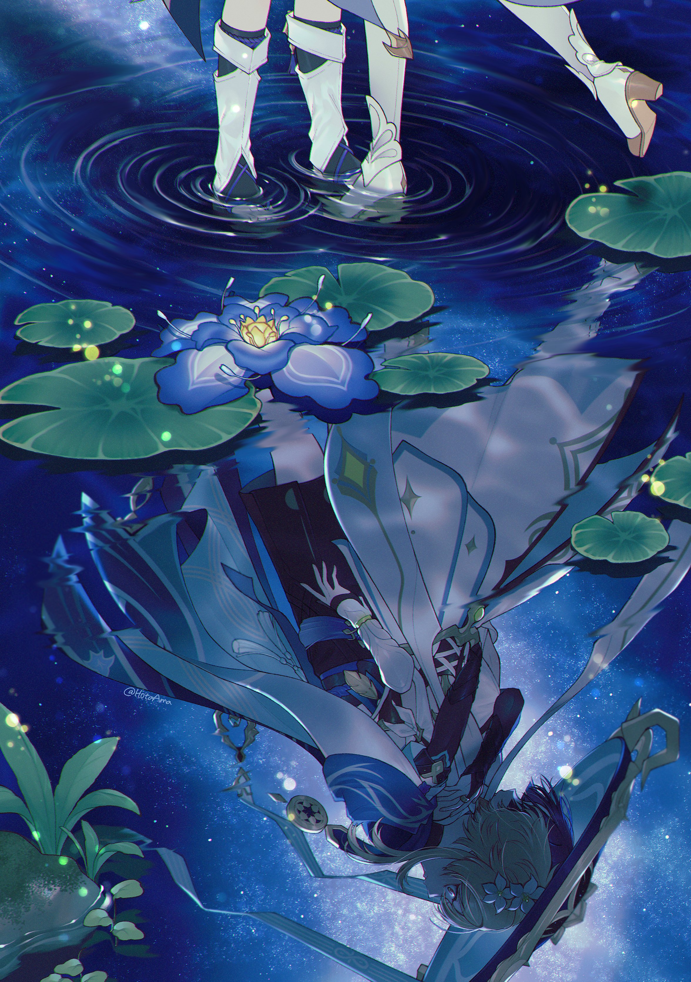 Safebooru - 1boy 1girl absurdres amano hotaru (hotaama) arm cutout ...