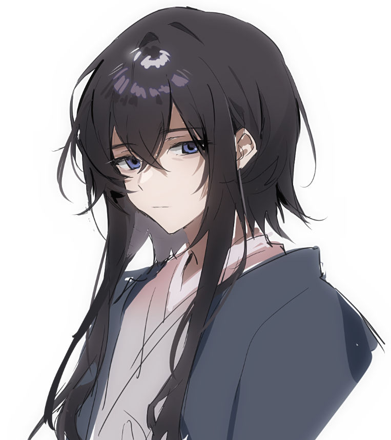 Safebooru - 1boy :| black hair blue eyes blue jacket call of cthulhu ...