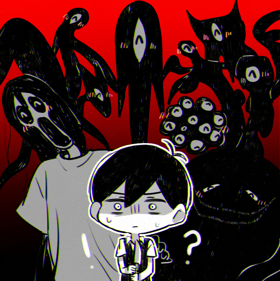 Safebooru - 1boy 1girl ? ^ ^ black hair black sweater vest blush cindi ...