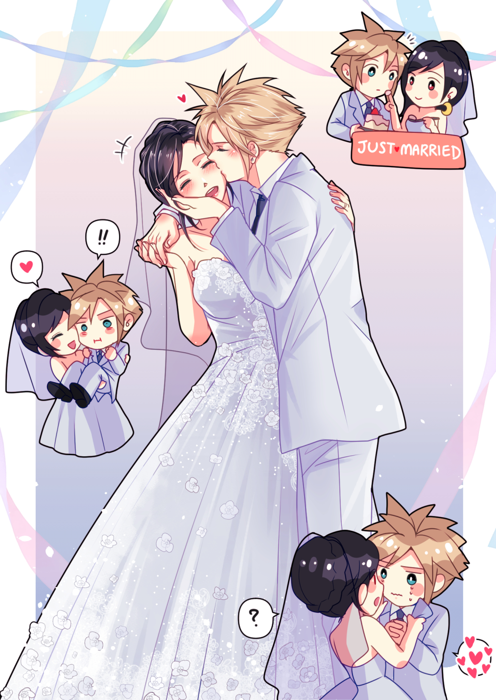 Safebooru - ! 1boy 1girl ? alternate costume babigonice backless dress backless outfit bare ...