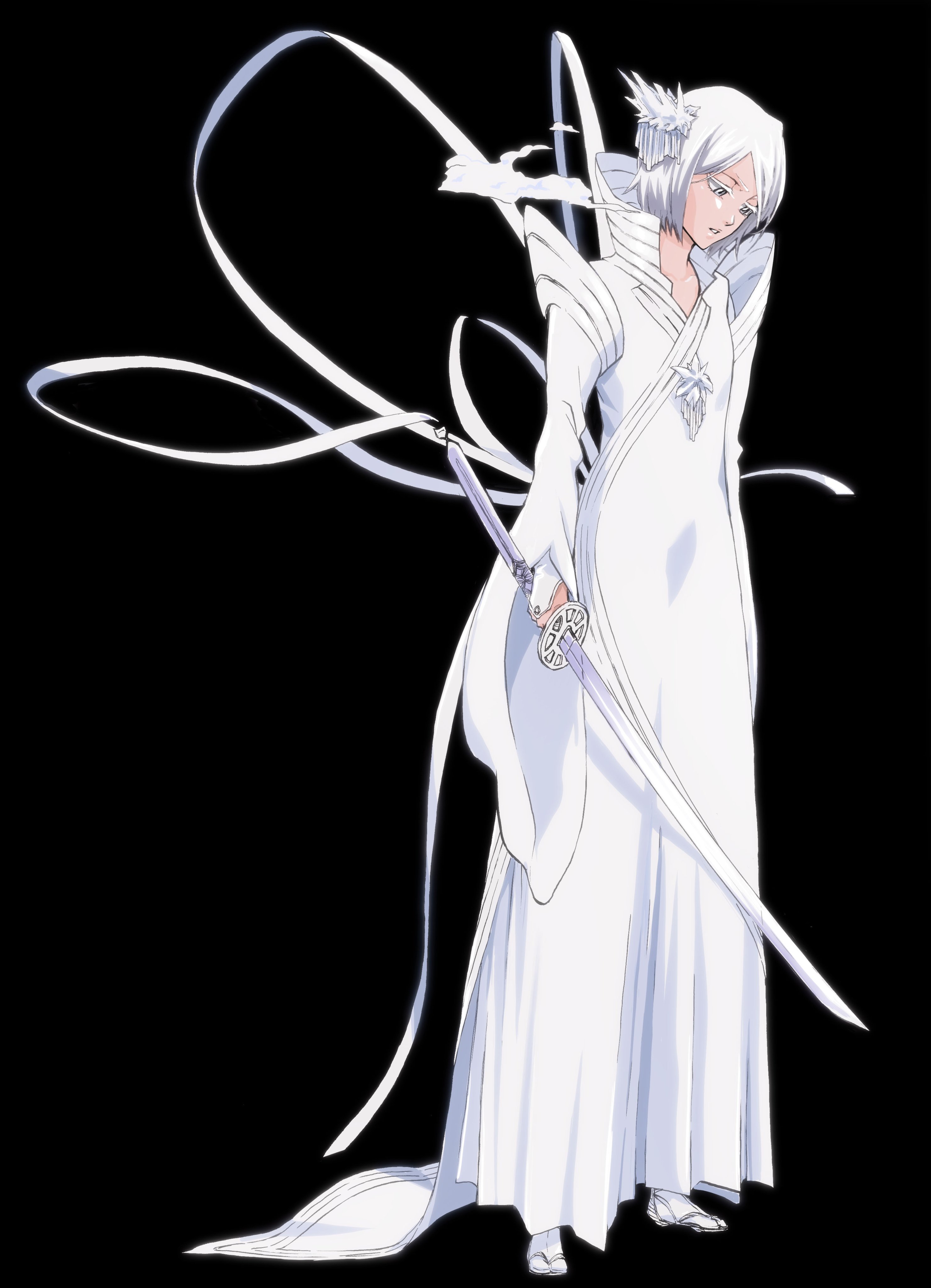 Safebooru - 1girl absurdres arms at sides artist request bankai black ...