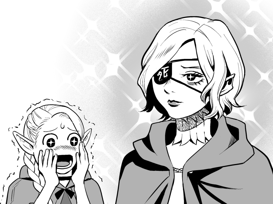 Safebooru - 1boy 1girl bags under eyes blush braid cosplay dungeon ...