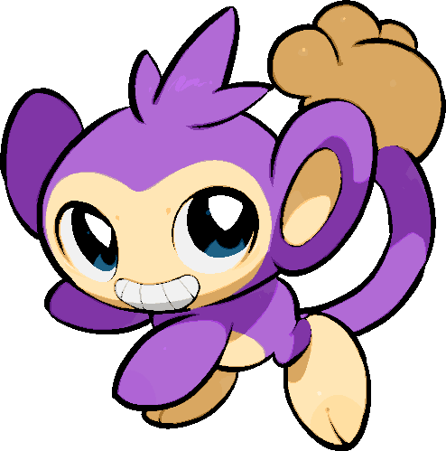 Safebooru - aipom animal focus blue eyes chibi chibi only commentary ...