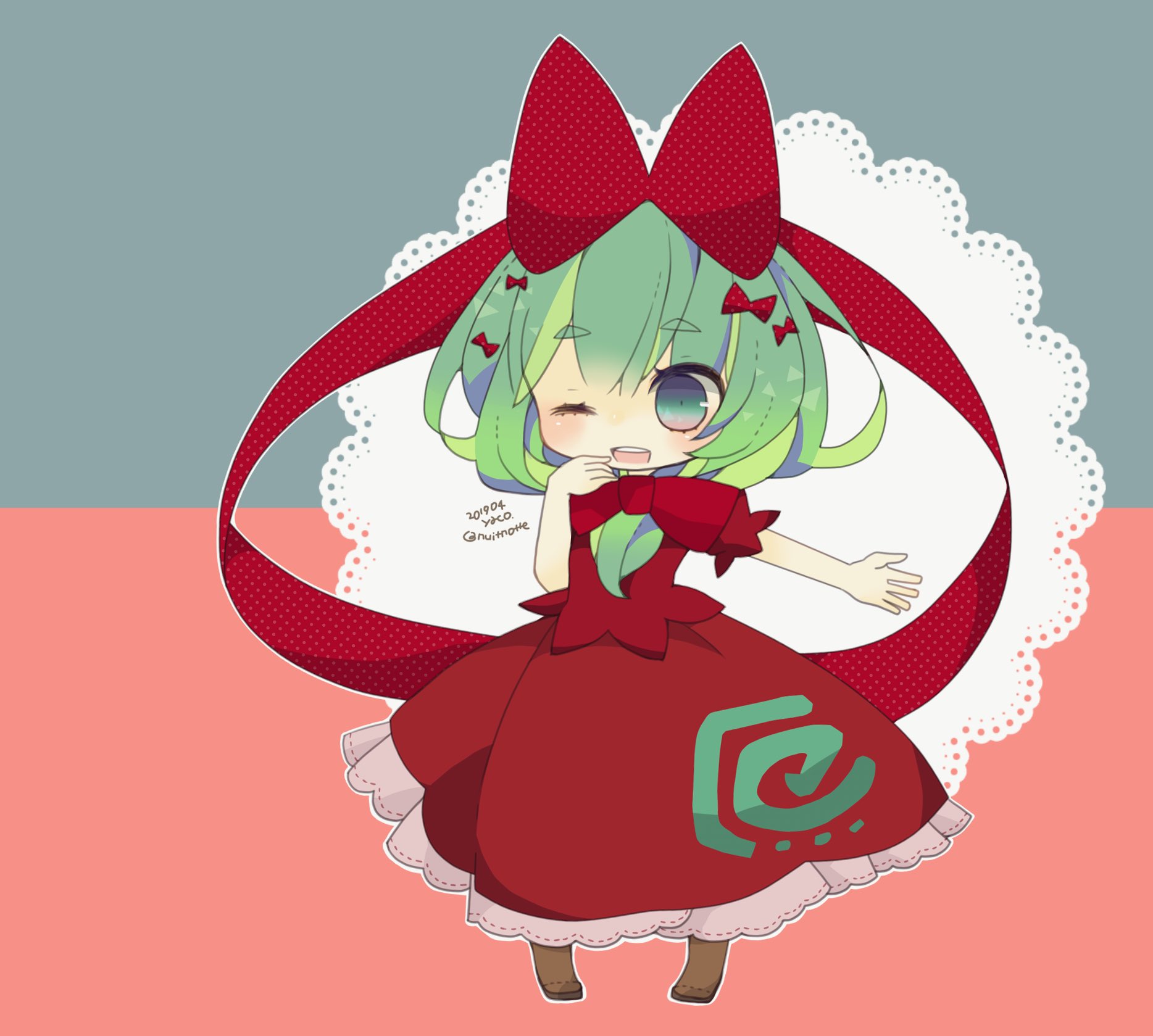 Safebooru - 1girl arm ribbon boots bow chibi dress frilled bow frilled ...