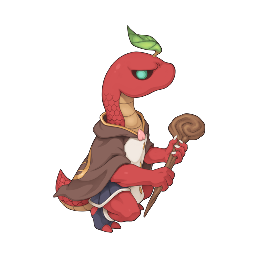 Safebooru - brown cape cape chibi chibi only combat basilisk creature ...