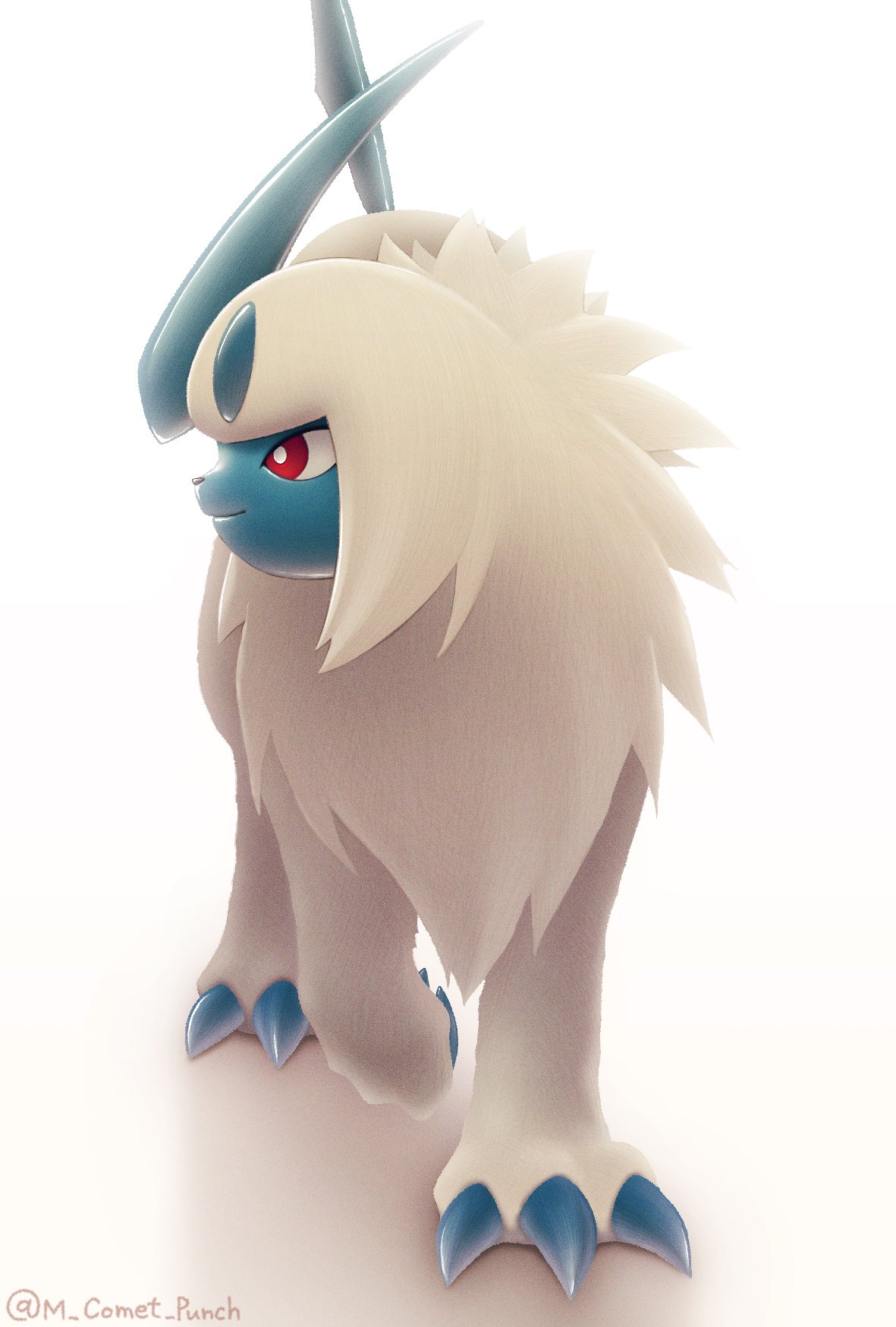 Safebooru - absol claws highres horns komepan looking to the side no ...