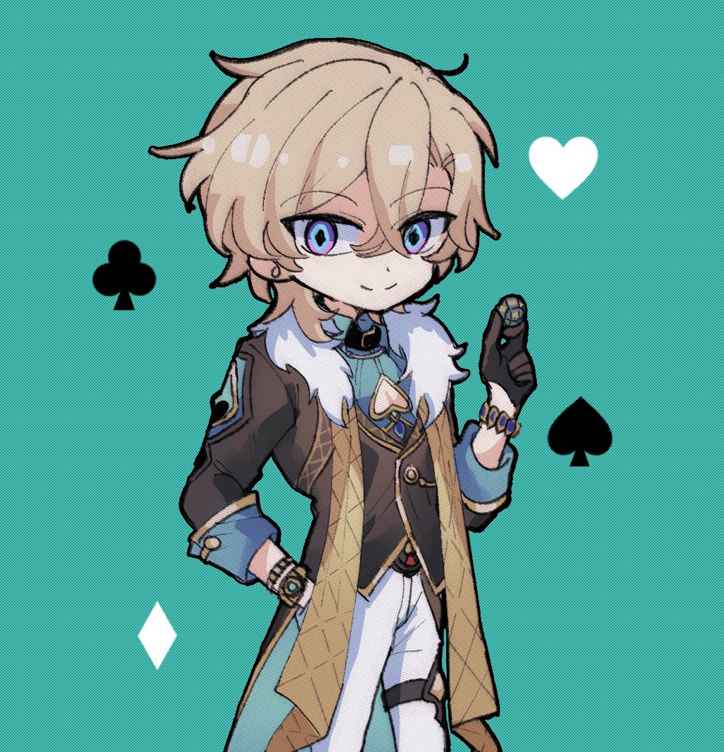 Safebooru - 1boy aventurine (honkai: star rail) belt collar blonde hair bracelet cleavage cutout ...