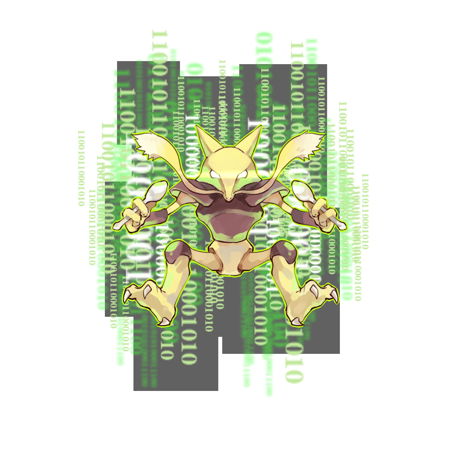 Safebooru - alakazam binary claws dlitw floating full body glowing ...