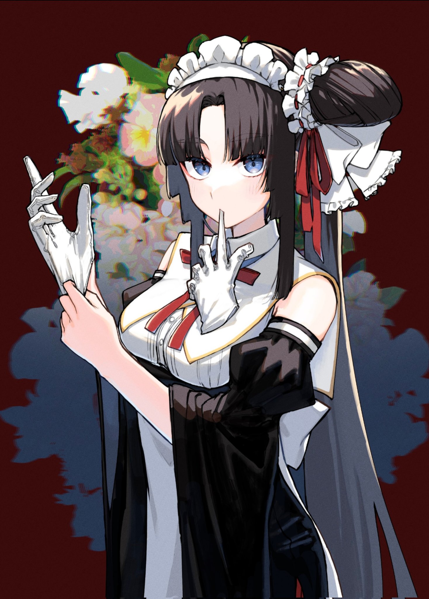 Safebooru - 1girl black hair blue eyes breasts detached sleeves fate/grand order fate (series ...