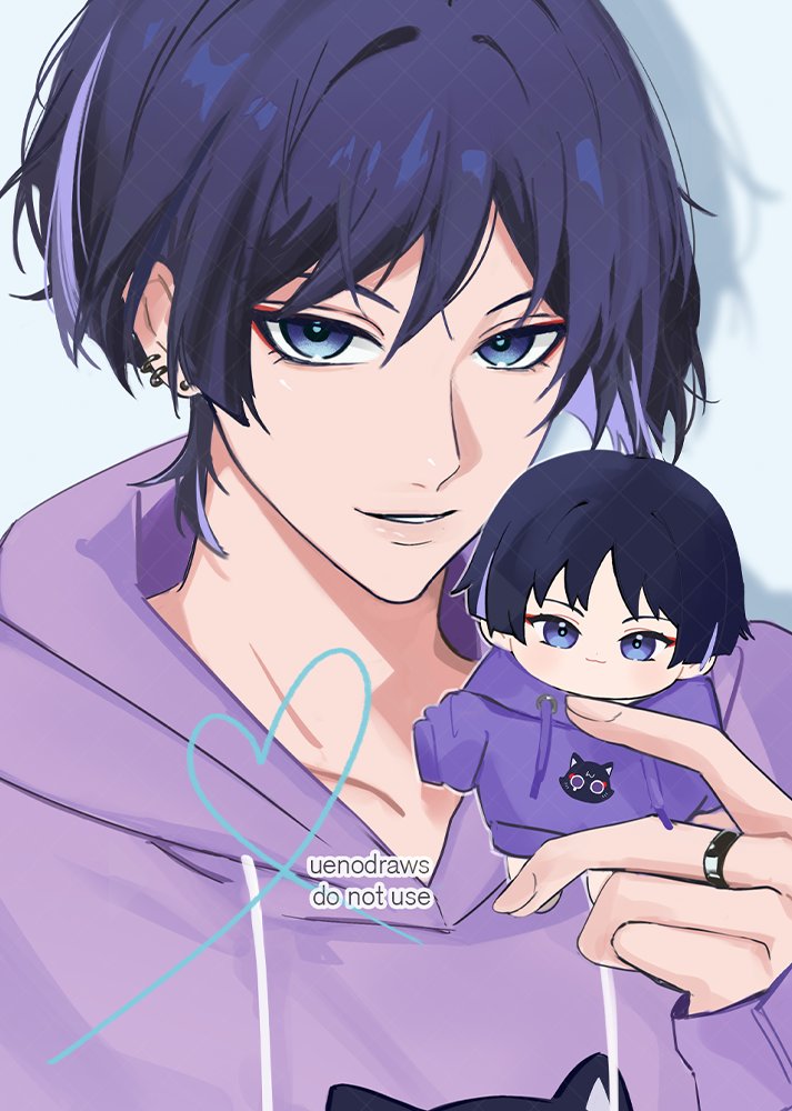 Safebooru - 1boy alternate costume artist name bishounen black hair ...