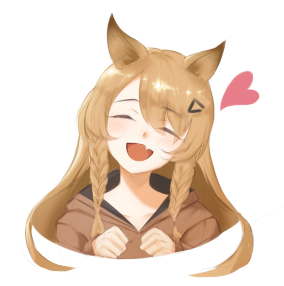 Safebooru - 1girl :d ^ ^ animal ears arknights blush braid brown hair brown hoodie ceobe ...