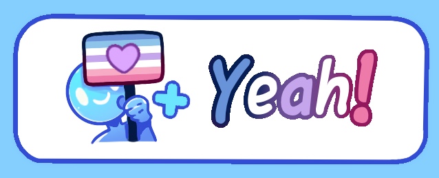 Safebooru - 1other ambiguous gender bigender flag blue skin closed ...