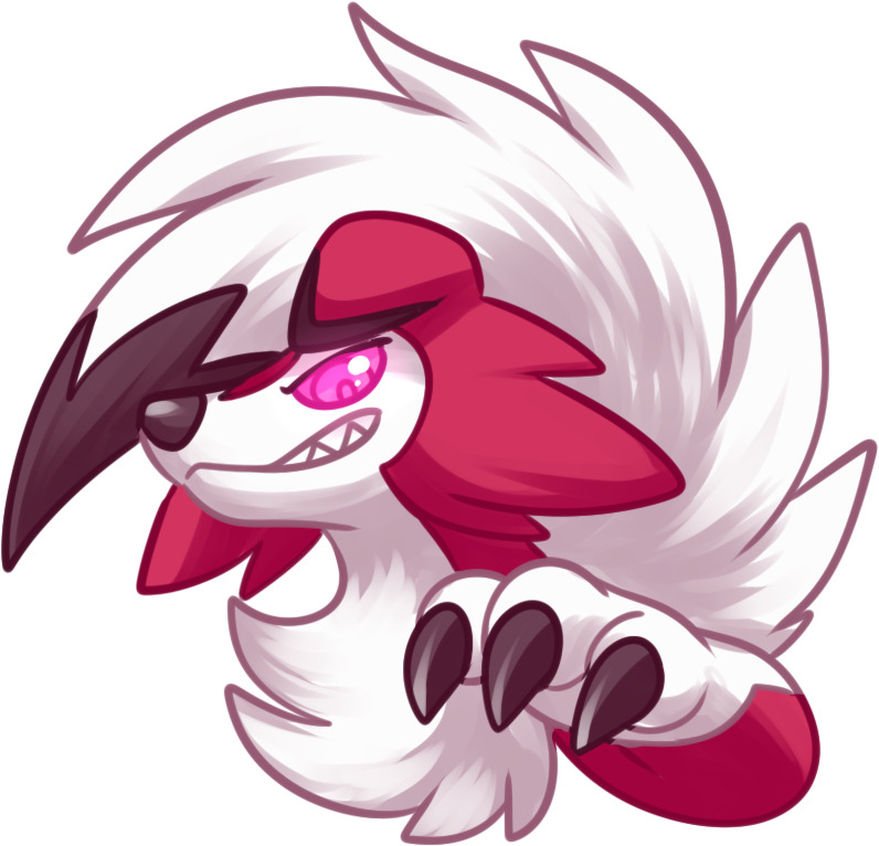 Safebooru - claws colored sclera fizzydog looking at viewer lycanroc ...