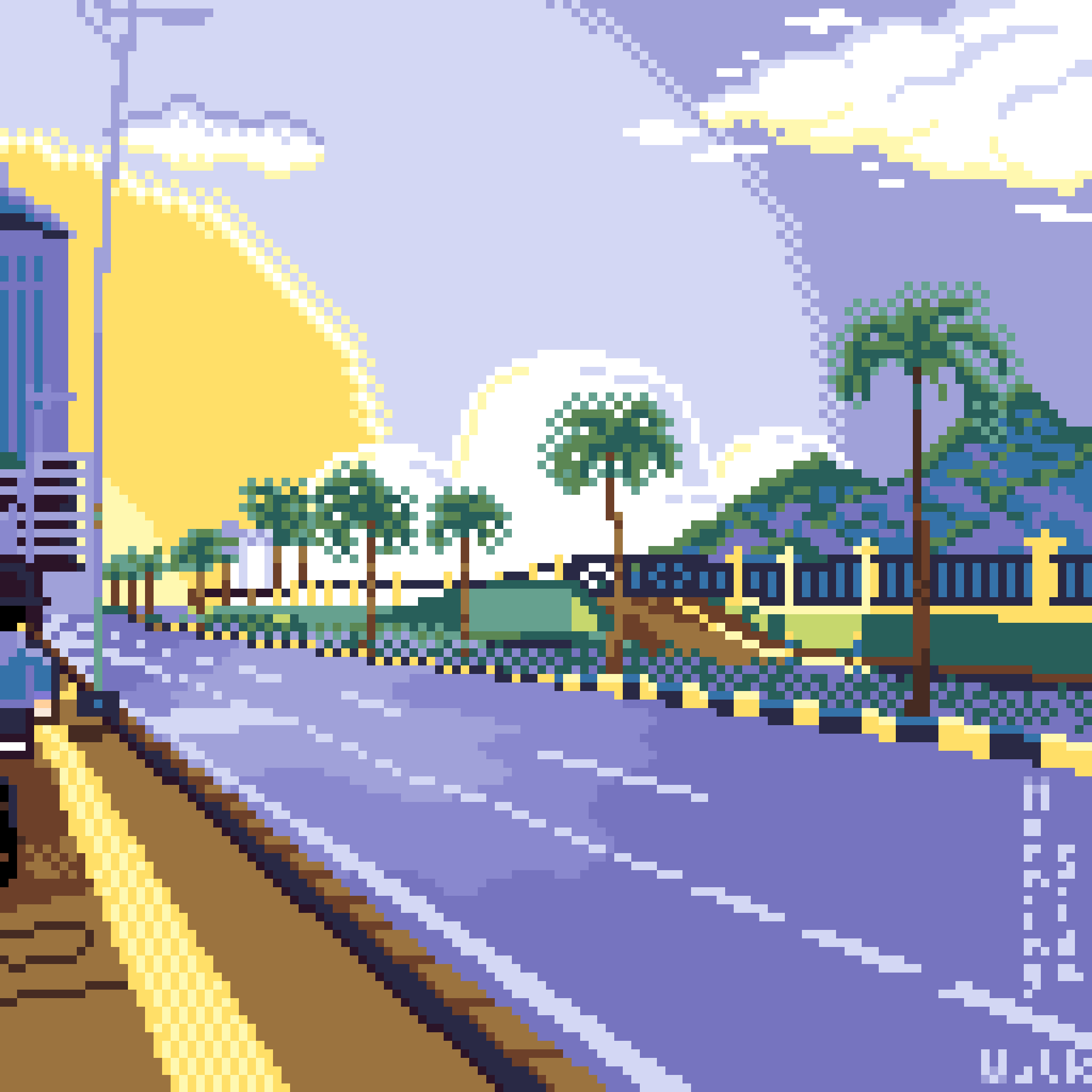 Safebooru - building city clouds cloudy sky highres morning mountain ...