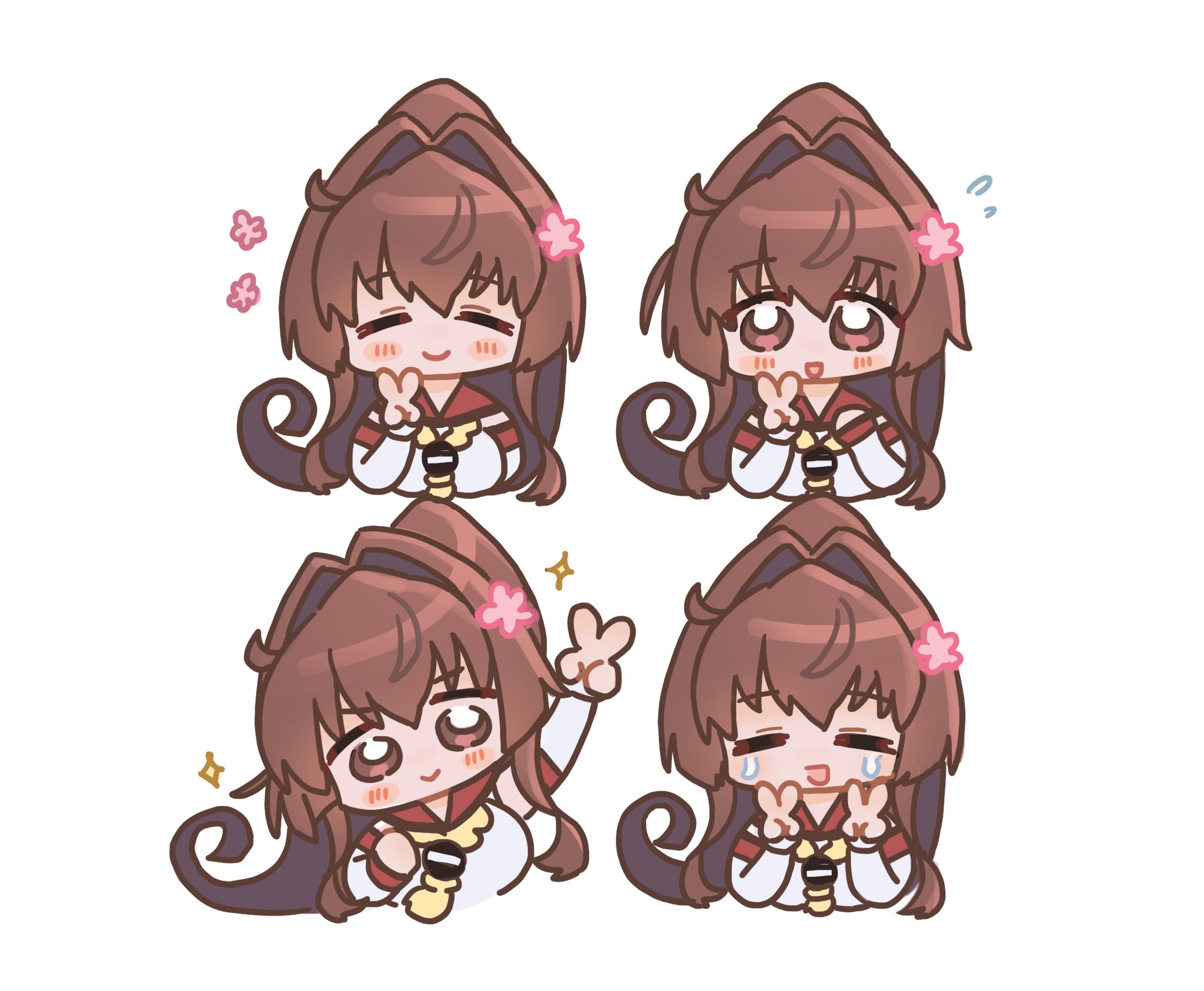 Safebooru - 1girl arm up ayuko91 blush breasts brown eyes brown hair ...