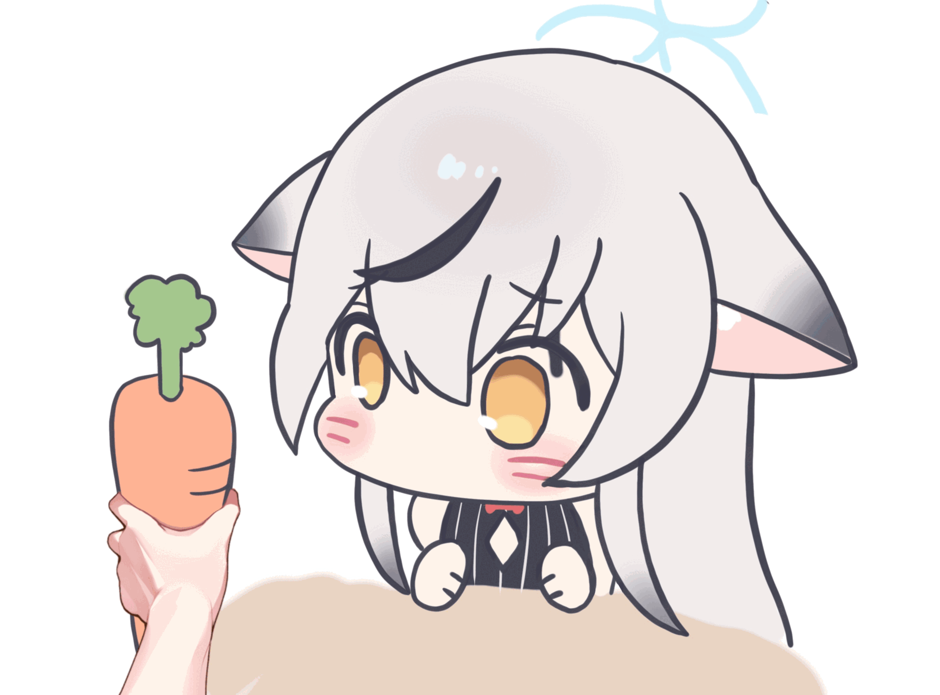 Safebooru - 1girl 5uj0 animal ears animated animated gif bare shoulders ...