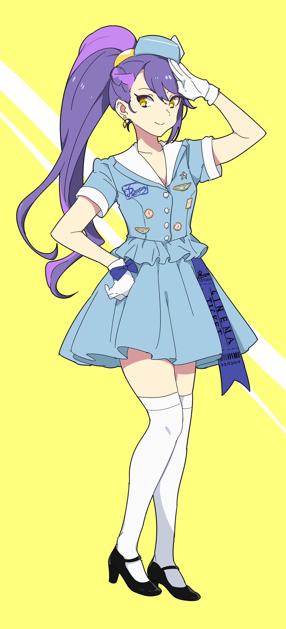 Safebooru - 1girl aikatsu! (series) aikatsu stars! arm up bad id bad twitter id black footwear ...