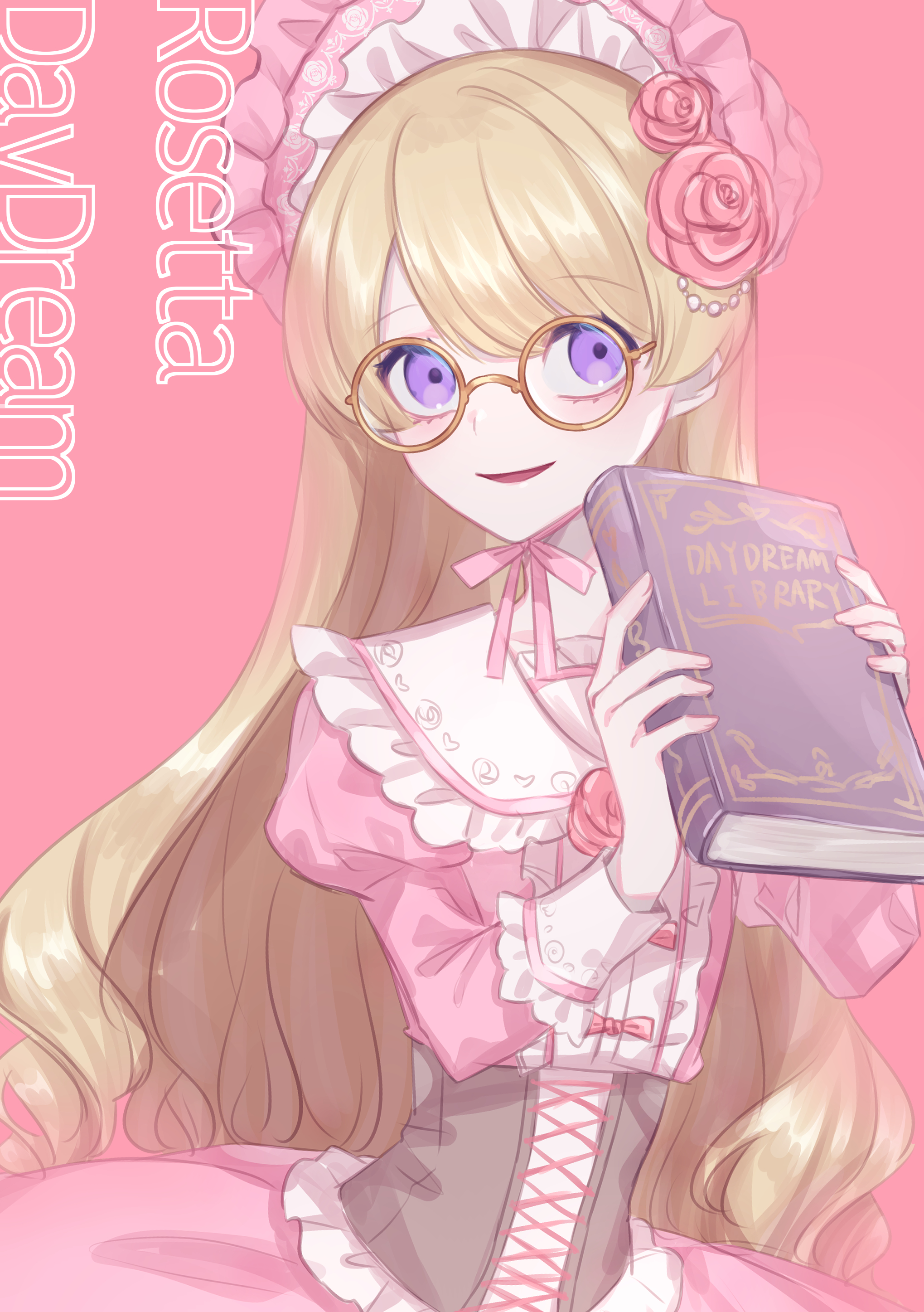 Safebooru - 1girl absurdres akikawa higurashi blonde hair bonnet book ...