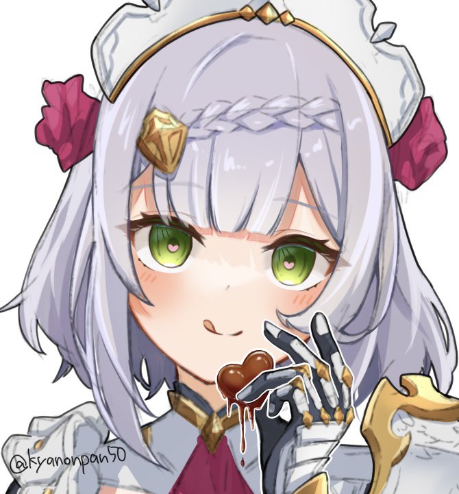 Safebooru - 1girl :q armor ascot blunt bangs braid braided bangs brooch ...