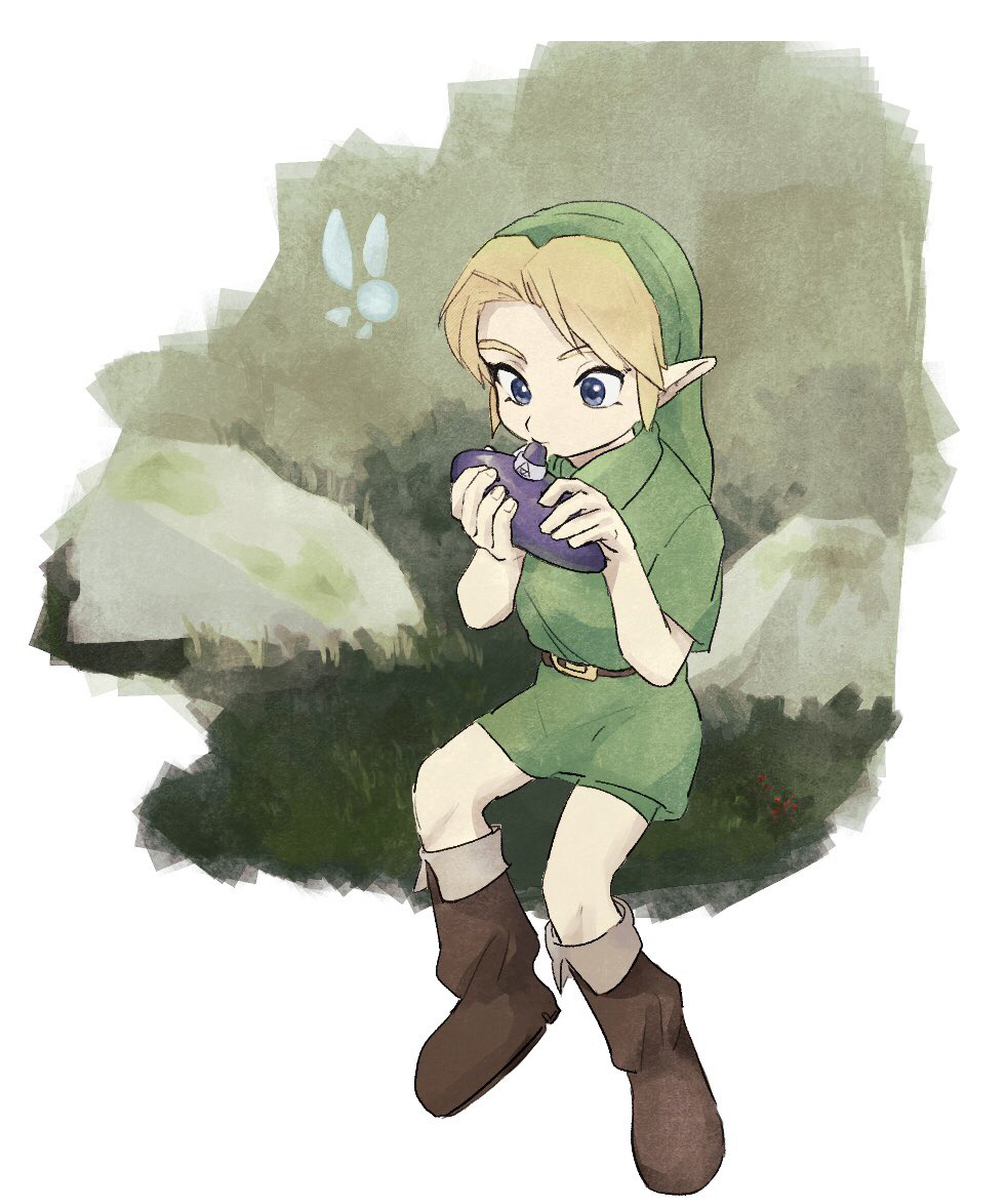 Safebooru - 1boy belt blonde hair blue eyes boots brown belt brown footwear commentary request ...