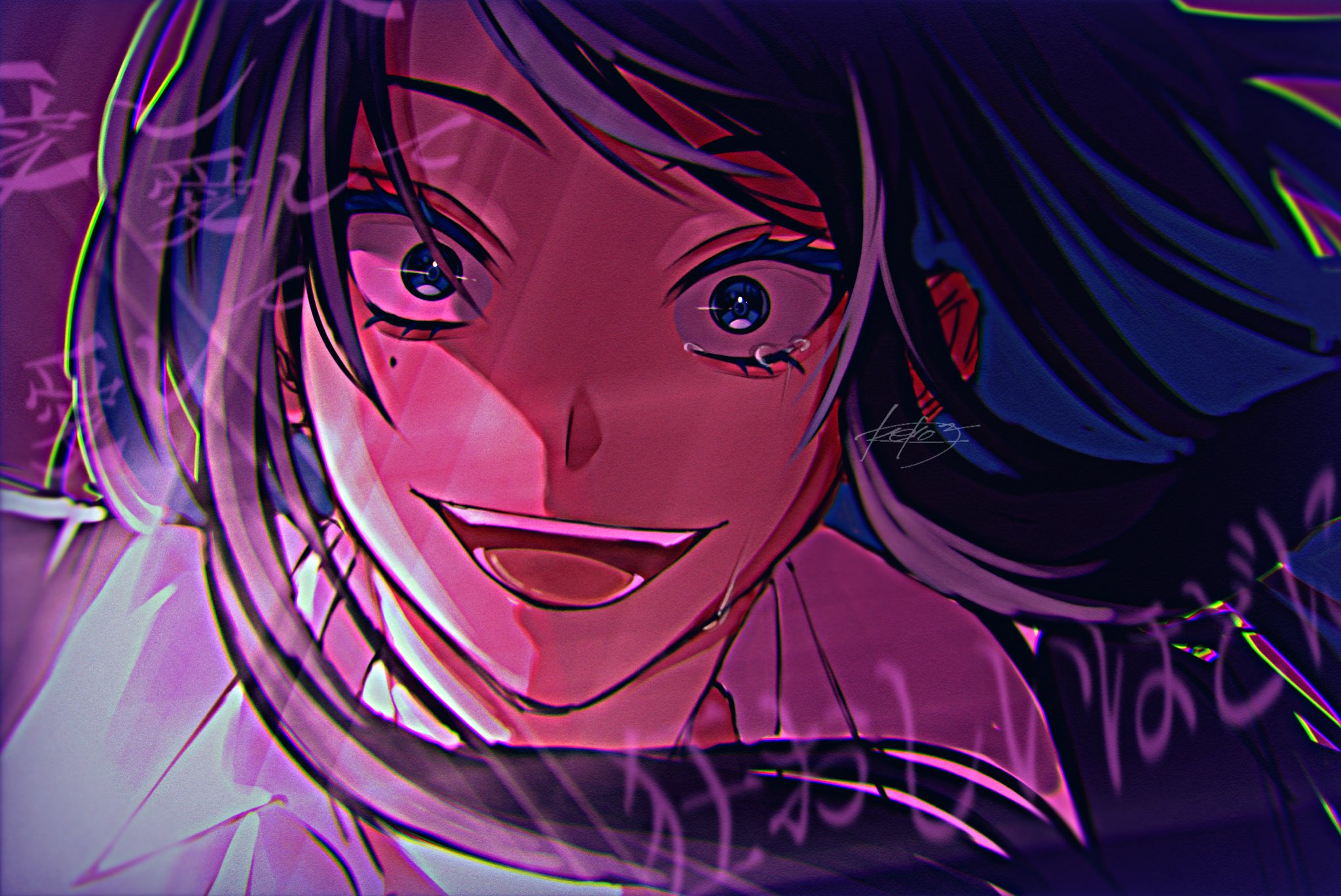 Safebooru - 1girl ado (utaite) aishite aishite aishite (vocaloid) blue eyes blue hair chando ...