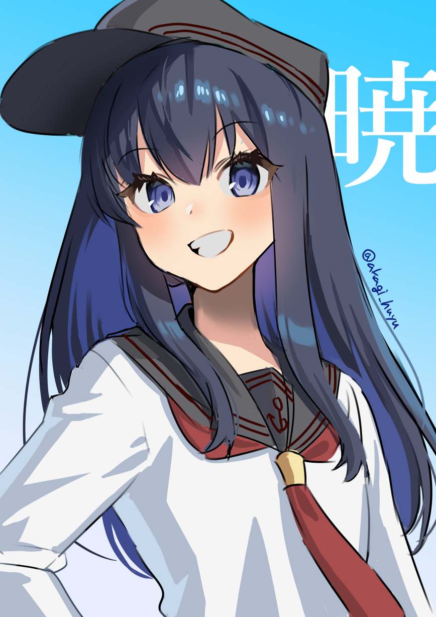 Safebooru - 1girl akagi kurage akatsuki (kancolle) akatsuki kai ni (kancolle) anchor symbol ...