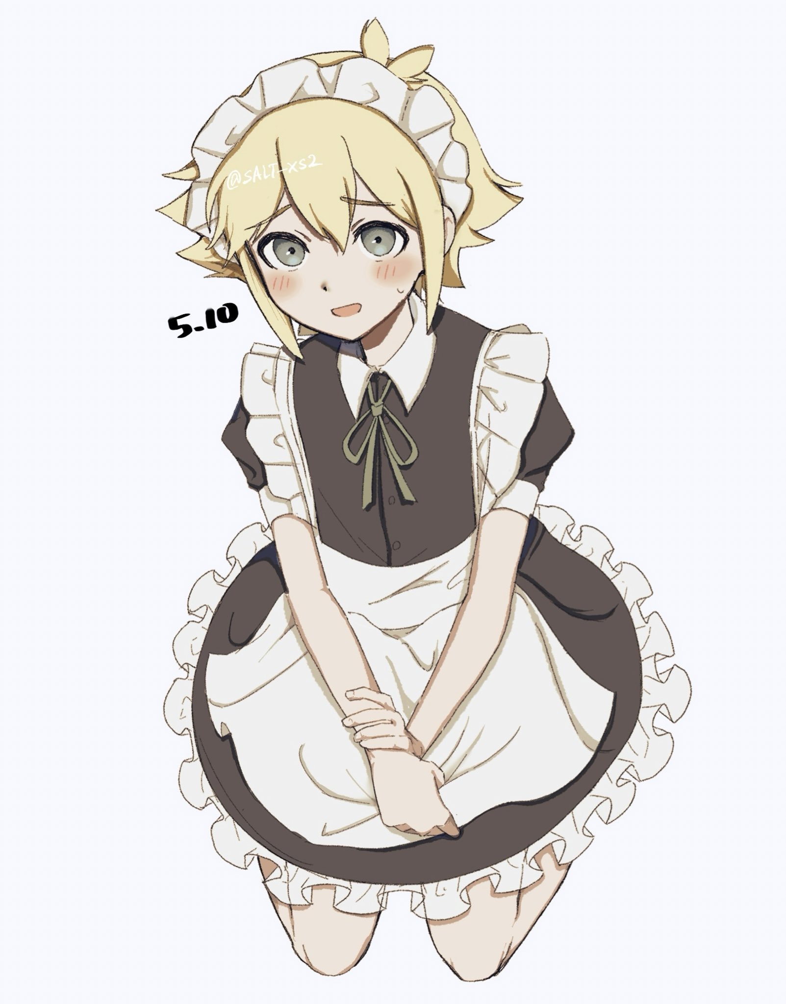Safebooru - 1boy alternate costume basil (faraway) (omori) basil (omori) blonde hair blue eyes ...