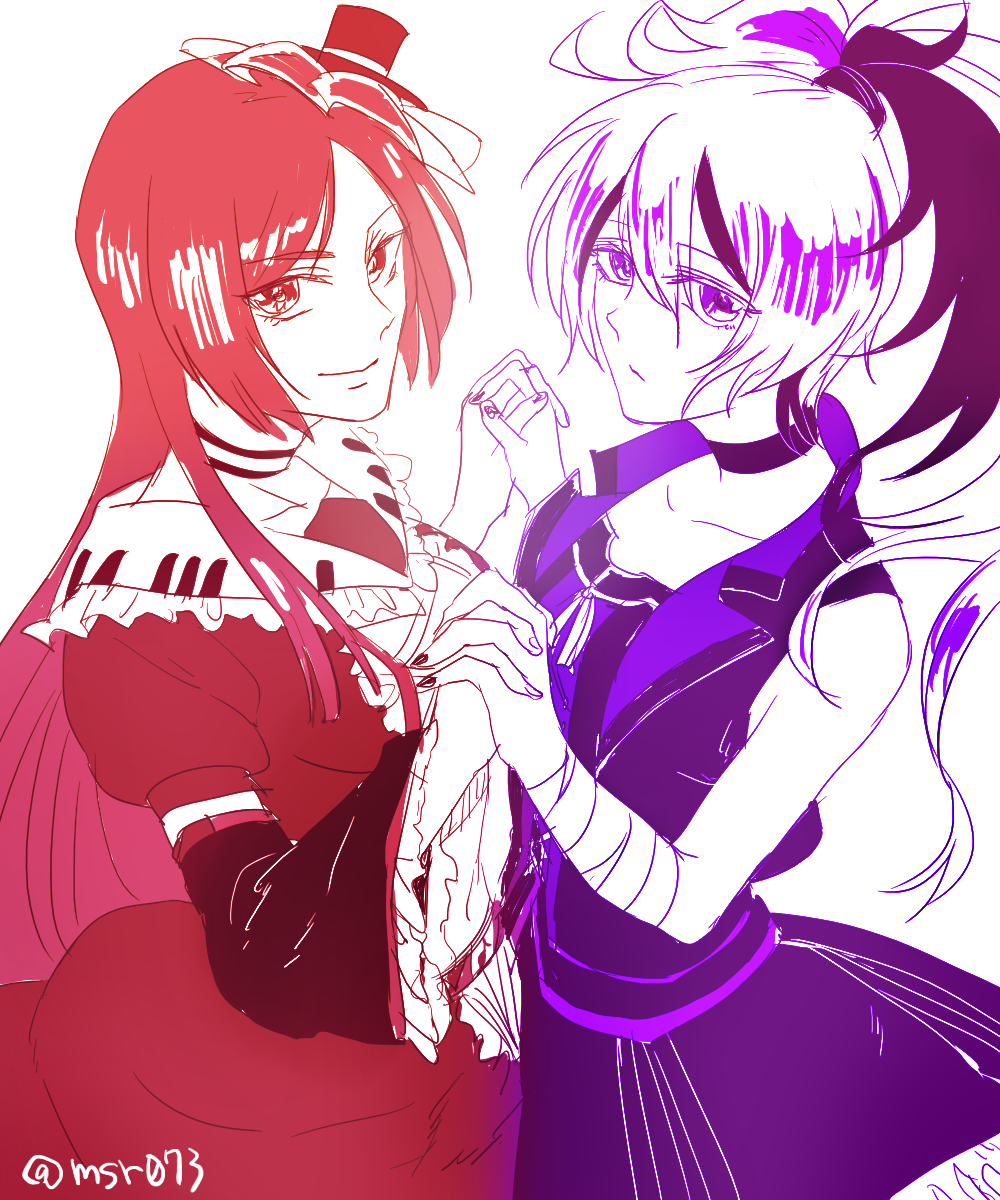 Safebooru - 1boy 1girl choker closed mouth collarbone corset dress expressionless flower ...