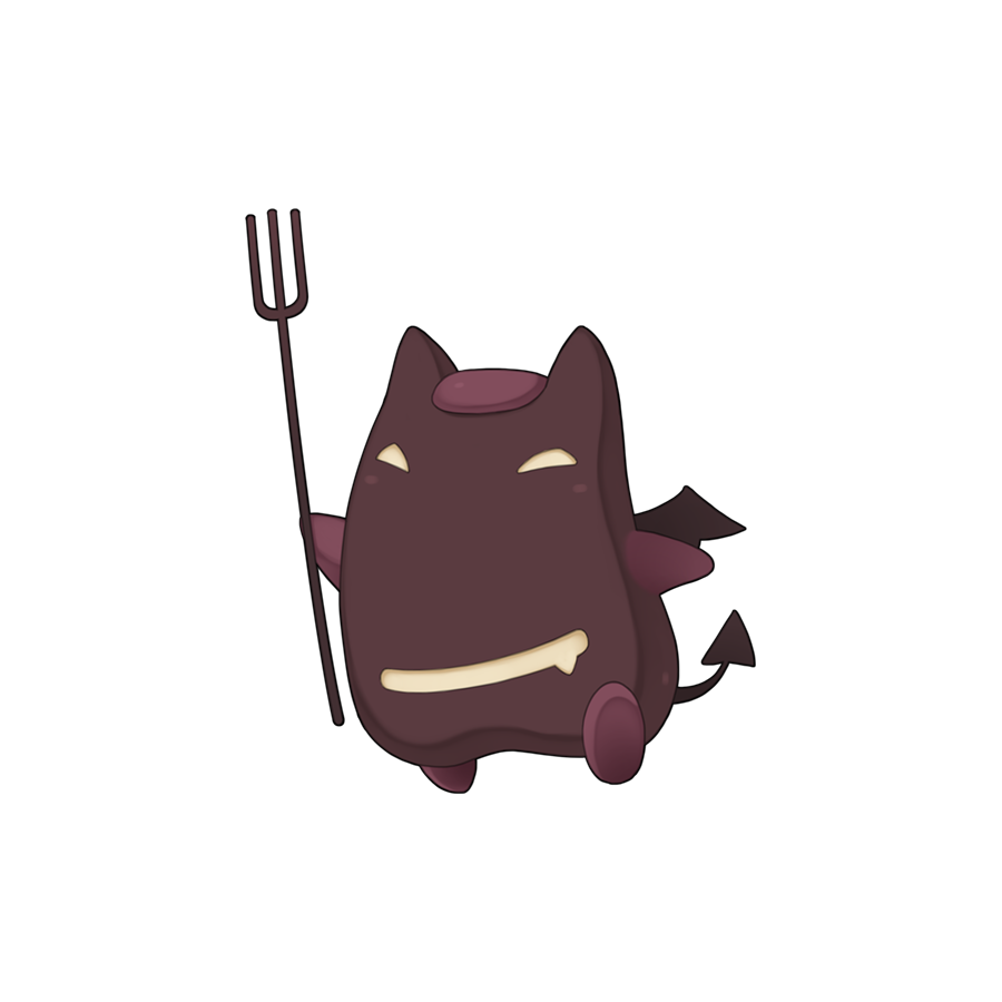 Safebooru - chibi chibi only creature demon deviruchi full body no ...