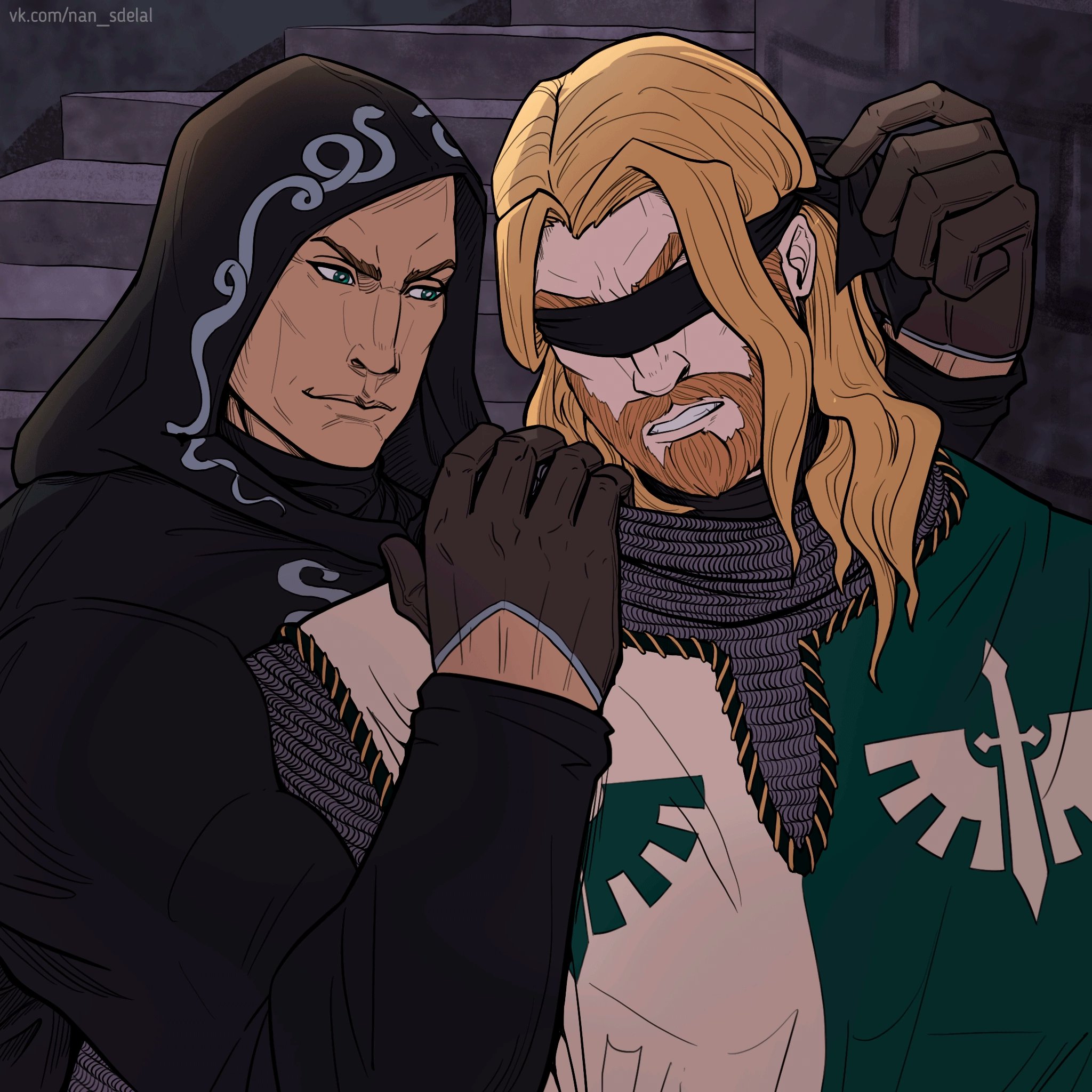 Safebooru - 2boys alpha legion alpharius omegon aqua eyes armor bald ...