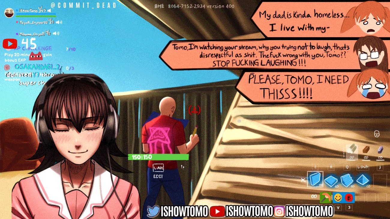 Safebooru - 1boy 3girls azumanga daioh blue pants blush brown hair commentary commit dead crying ...