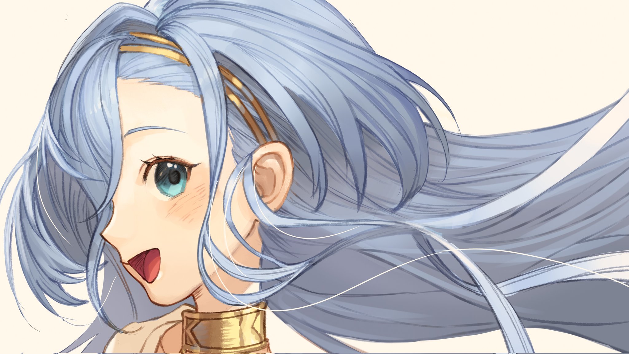 Safebooru 1girl 37 Reverse1999 D Blue Eyes Blue Hair Close Up 2561